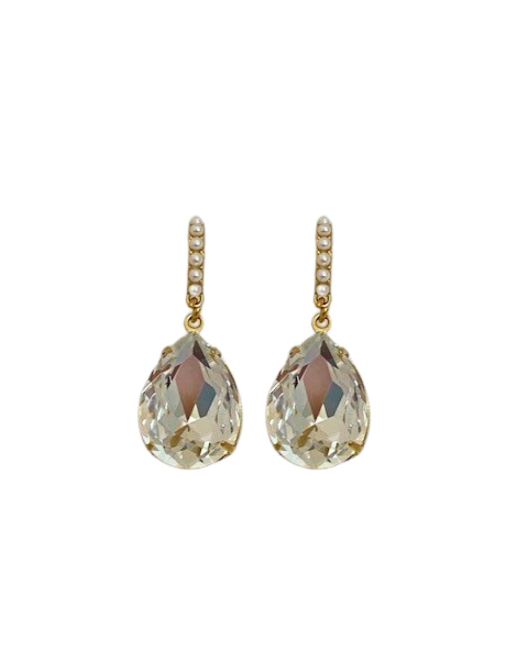 Pearl & Crystal Solitaire Drops | Paula Hall