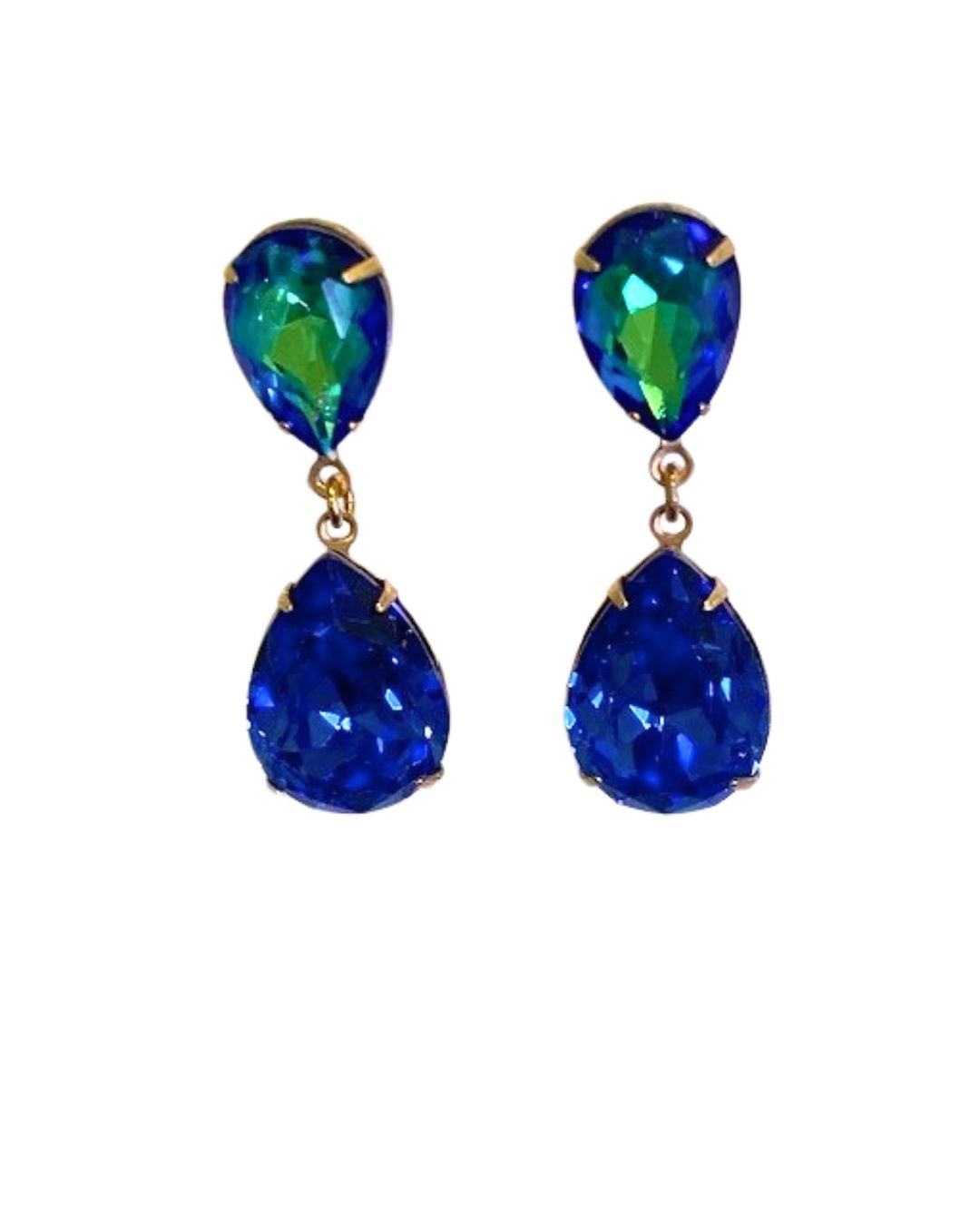 Solitaire Tear Drops in Brilliant Blue | Paula Hall